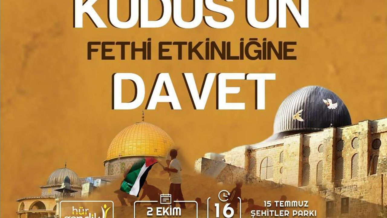 Şaxê Ciwanan a HUDA PARê bernameya Fetha Qudsê tertîp dike - Doğruhaber