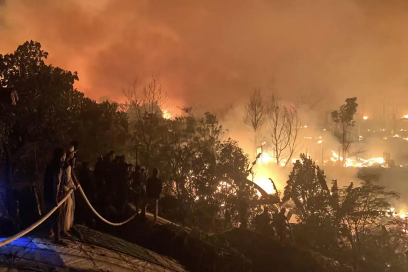 Rohingya refugee camp fire leaves thousands homeless in Bangladesh ...
